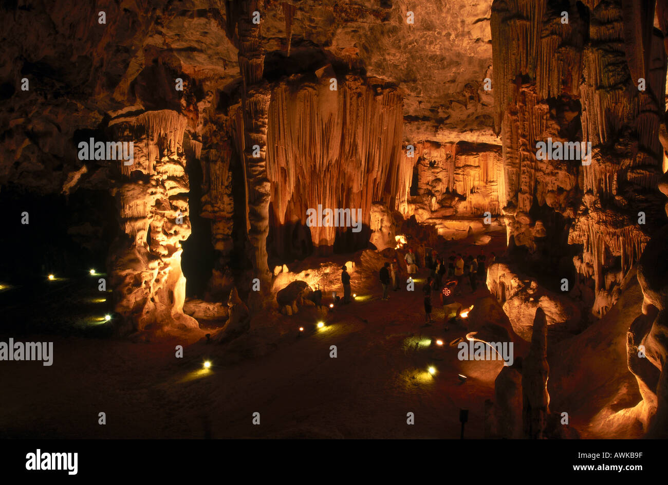Rock formation inside cave, Cango Caves, South Africa Stock Photo - Alamy