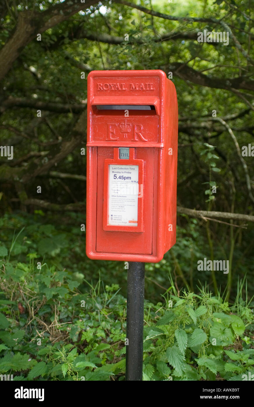 Post Box, Cornwall Stock Photo - Alamy