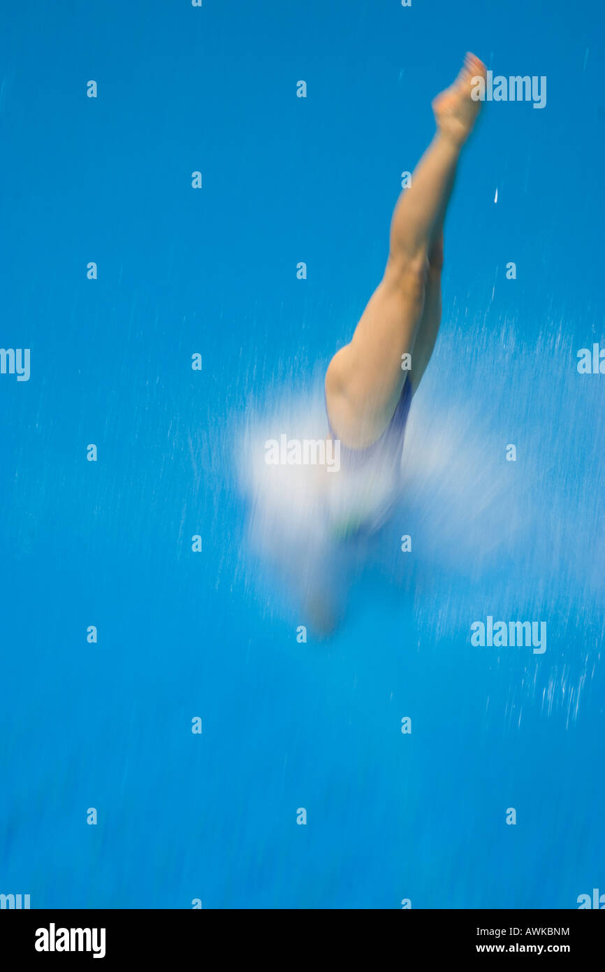 Plunging diving feet hi-res stock photography and images - Alamy