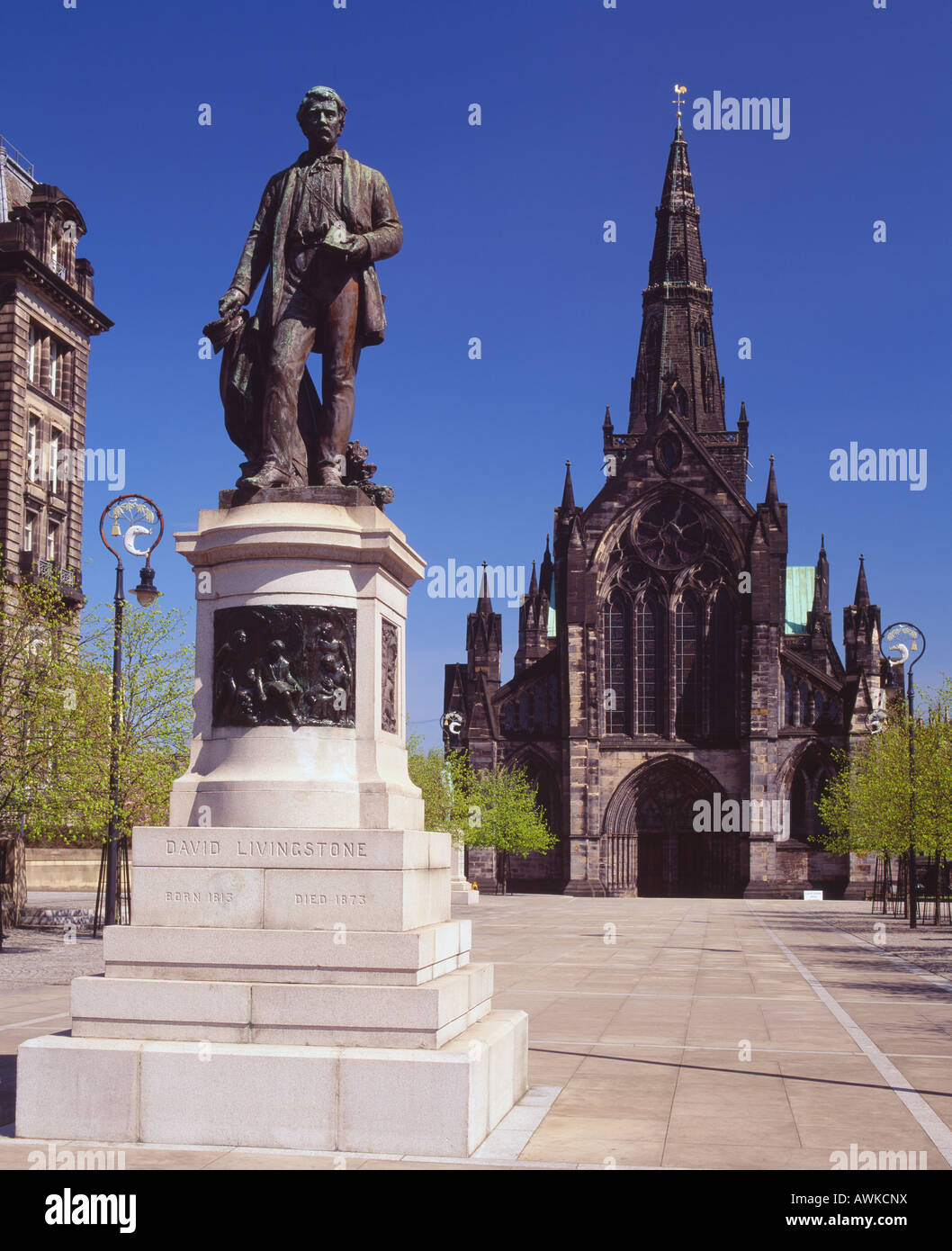 Statue of David Livingstone outside Glasgow Cathedral, Glasgow ...