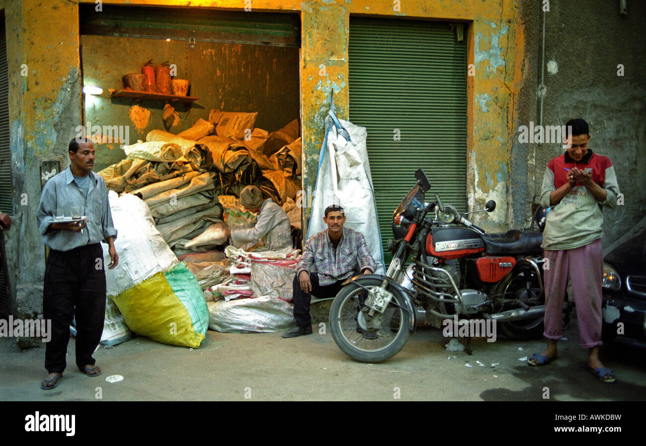 EGYPT Cairo A group of street traders are pictured in the backstreets ...