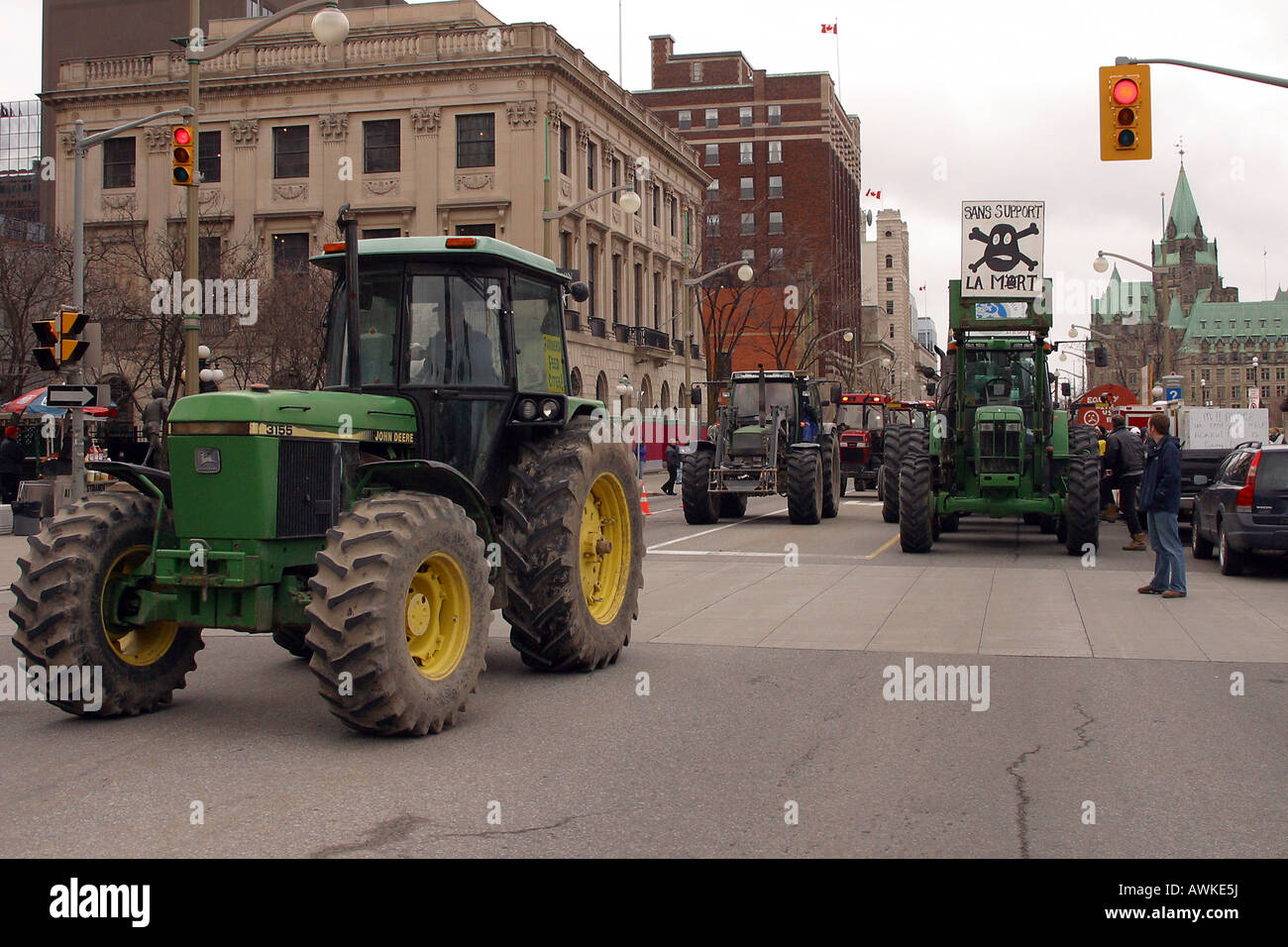 A farmers protest in Ottawa Stock Photo - Alamy