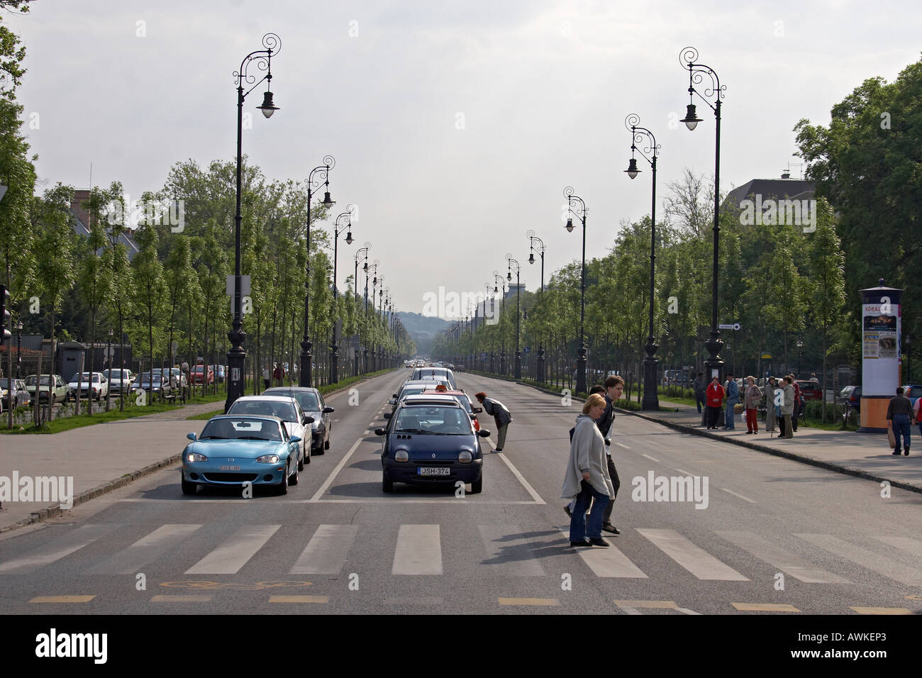 Budapest hungary tree lined hi-res stock photography and images - Alamy