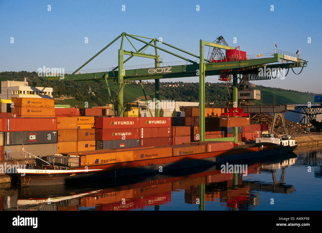 Container port stuttgart hi-res stock photography and images - Alamy