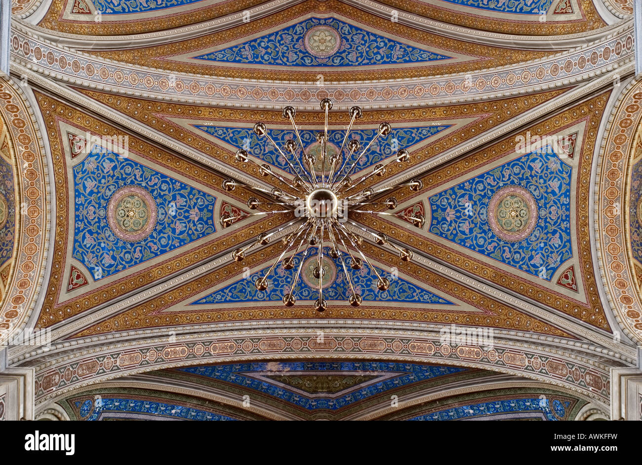 Ceiling of Velká Synagoga (The Great Synagogue), Plzeň, Czech Republic ...
