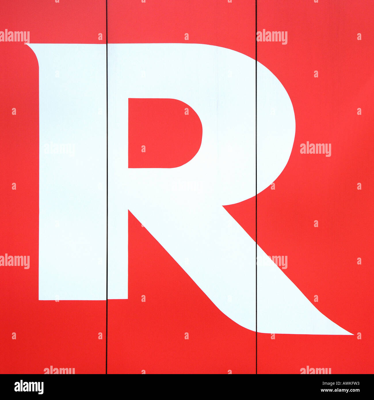 ALPHABET LETTER R ON RED BACKGROUND Stock Photo - Alamy