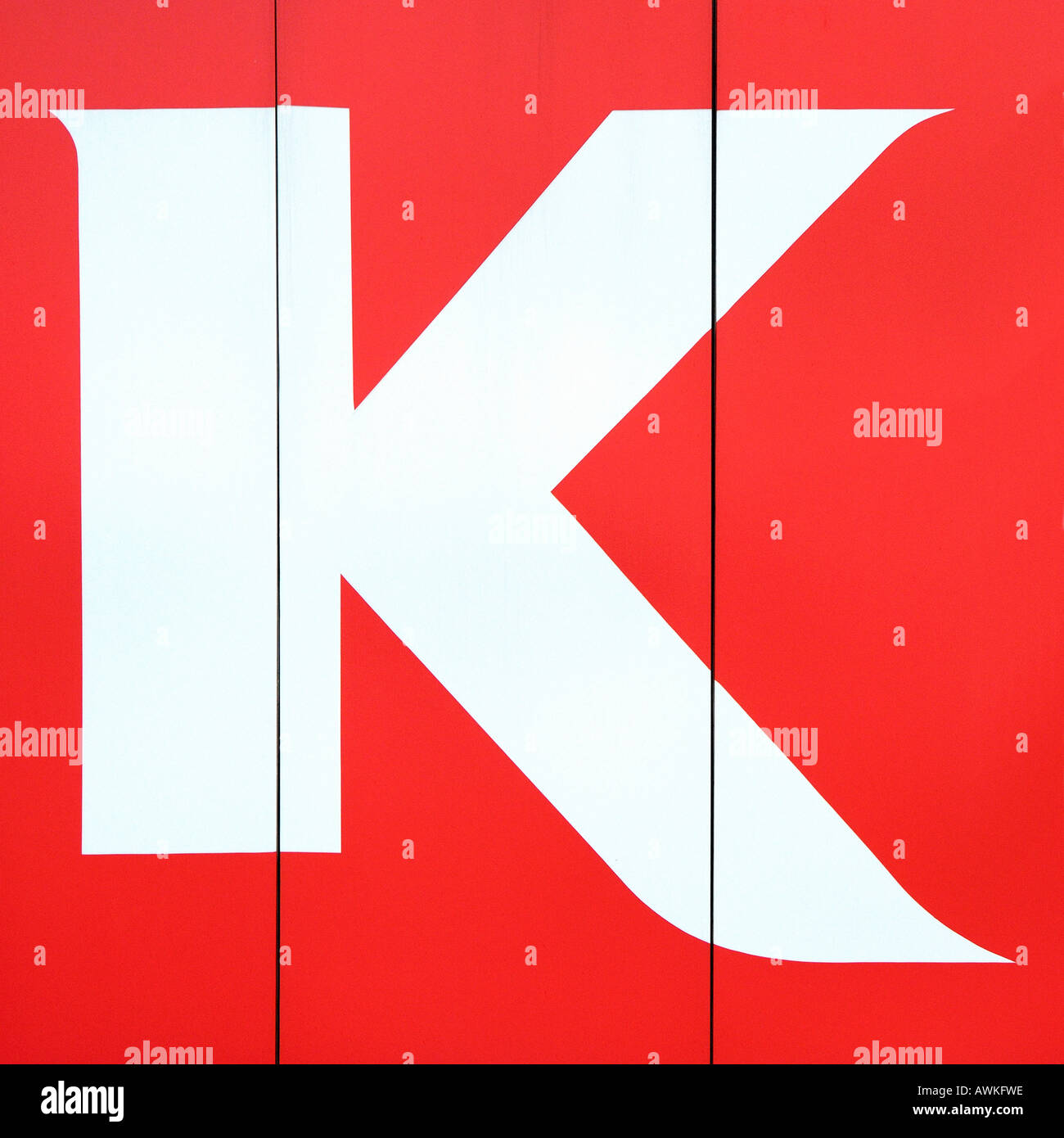 The Letter K In Red
