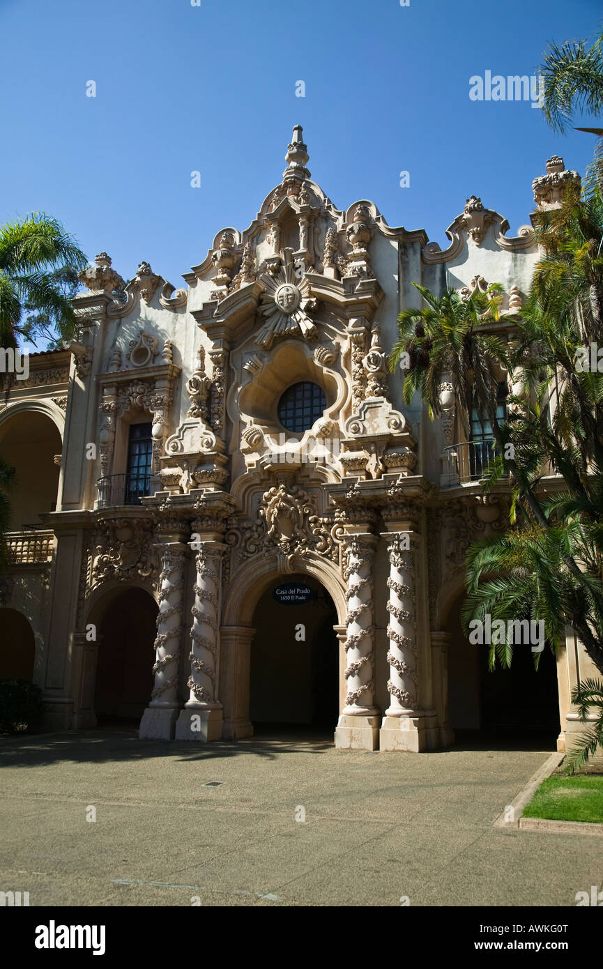 Stone architecture Balboa Park, San Diego, California, USA Stock Photo ...