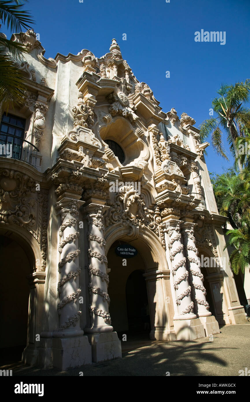 Stone architecture Balboa Park, San Diego, California, USA Stock Photo ...