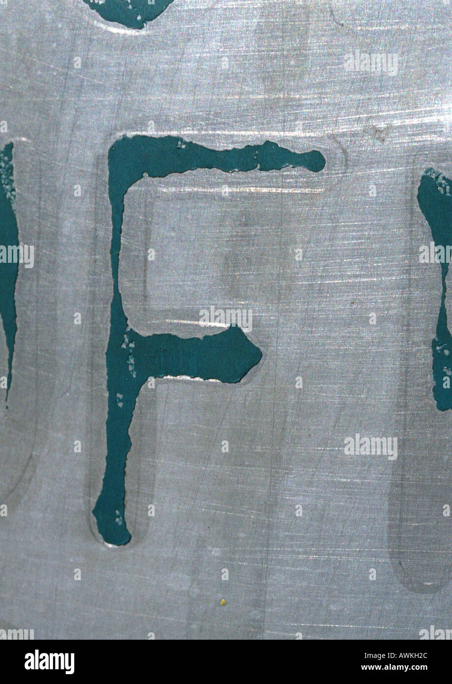 F, text, painted Stock Photo - Alamy