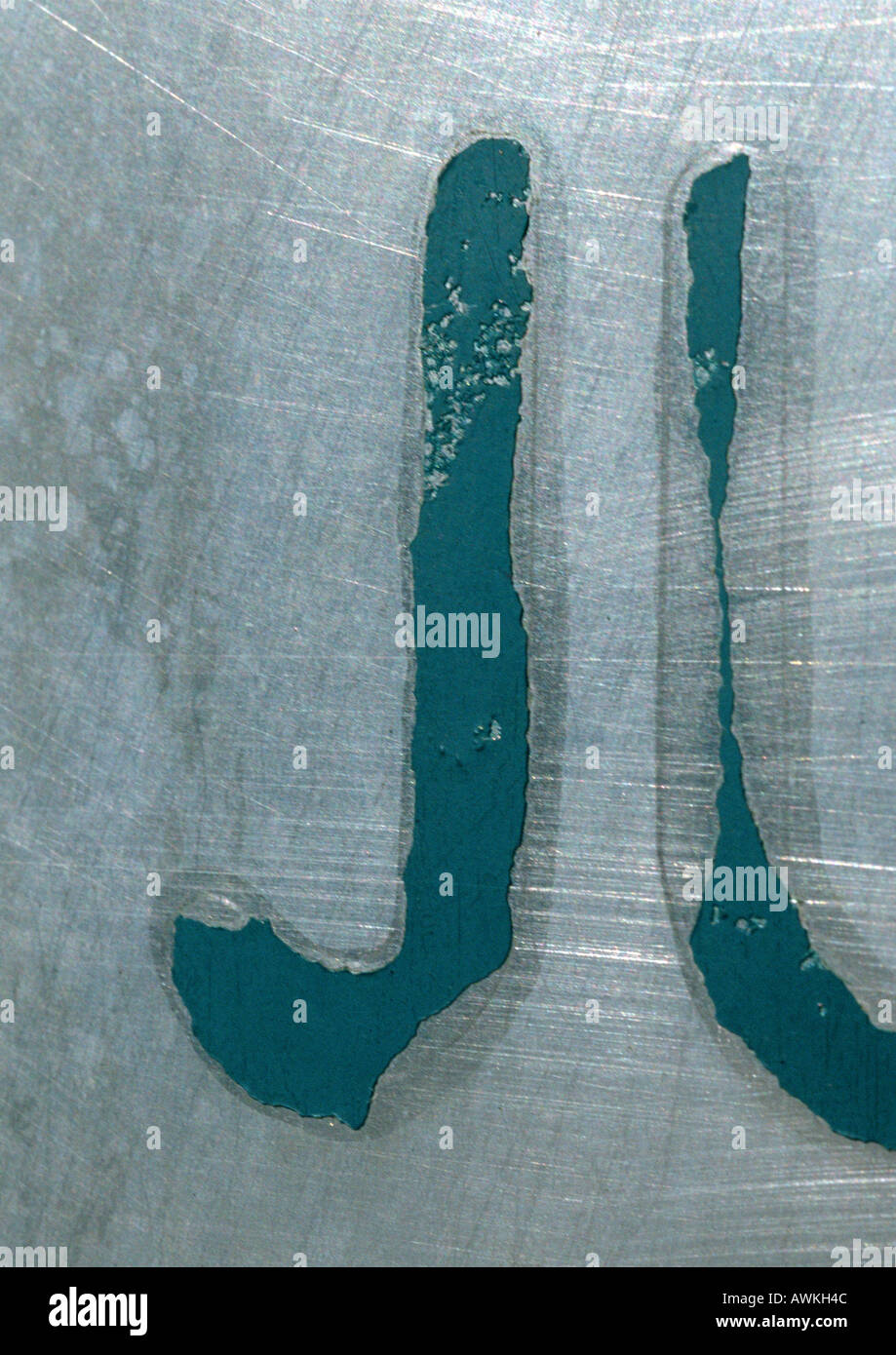 Metallic letter j hi-res stock photography and images - Alamy