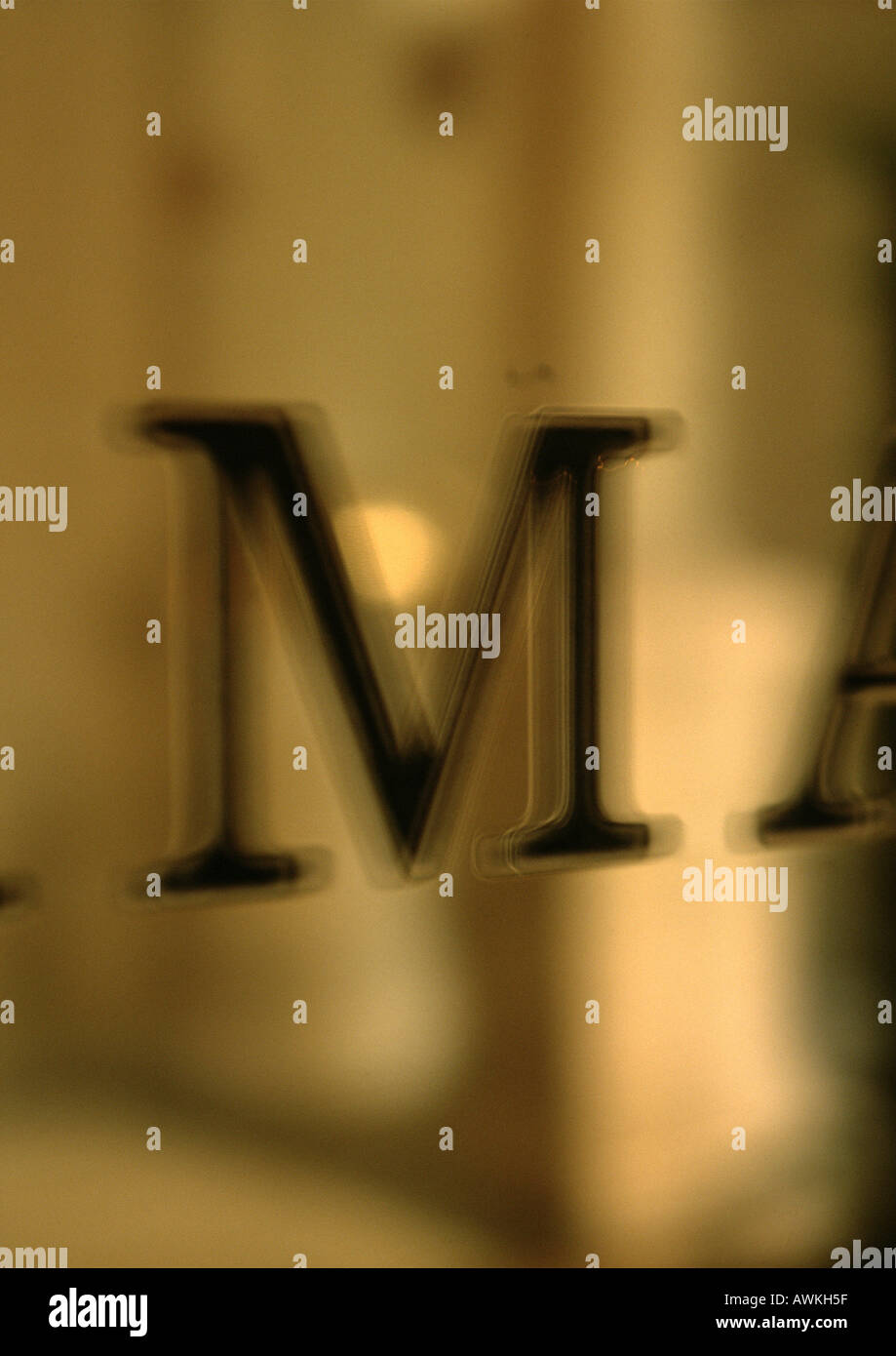 Painted letter m hi-res stock photography and images - Alamy