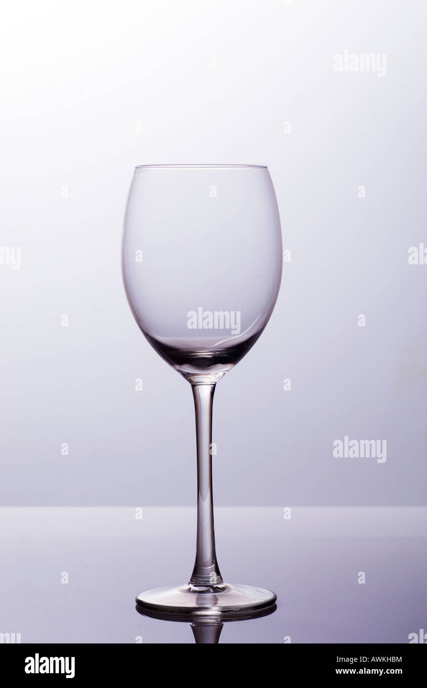 Empty clear glass Stock Photo - Alamy