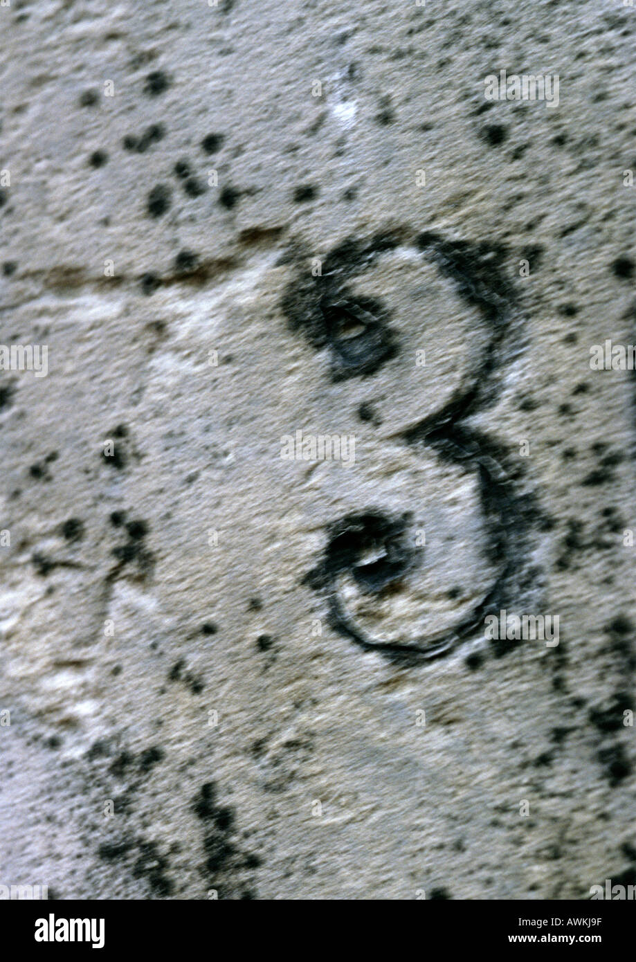 3 text on stone Stock Photo - Alamy