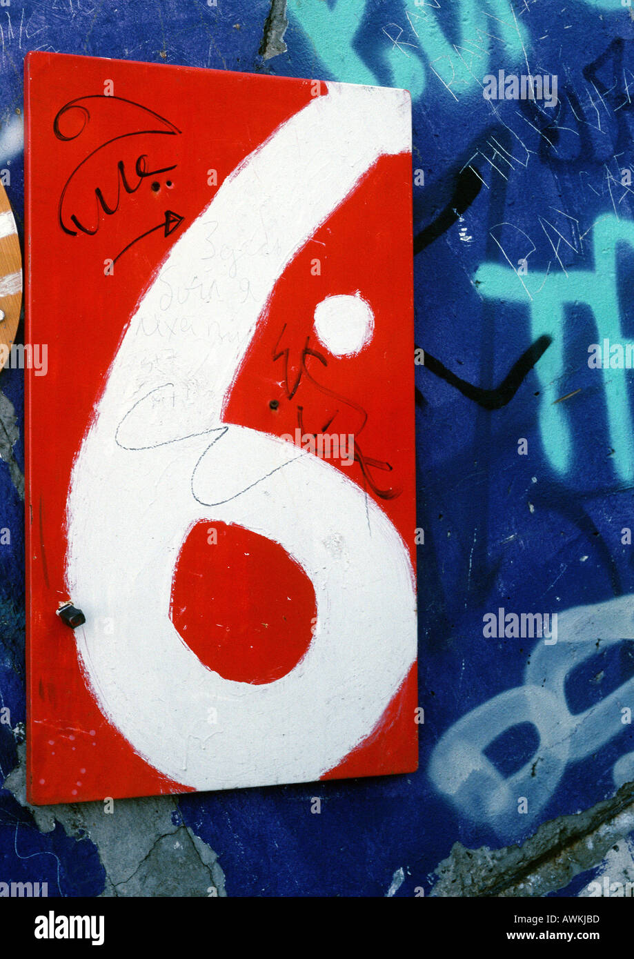 6 text, painted Stock Photo - Alamy