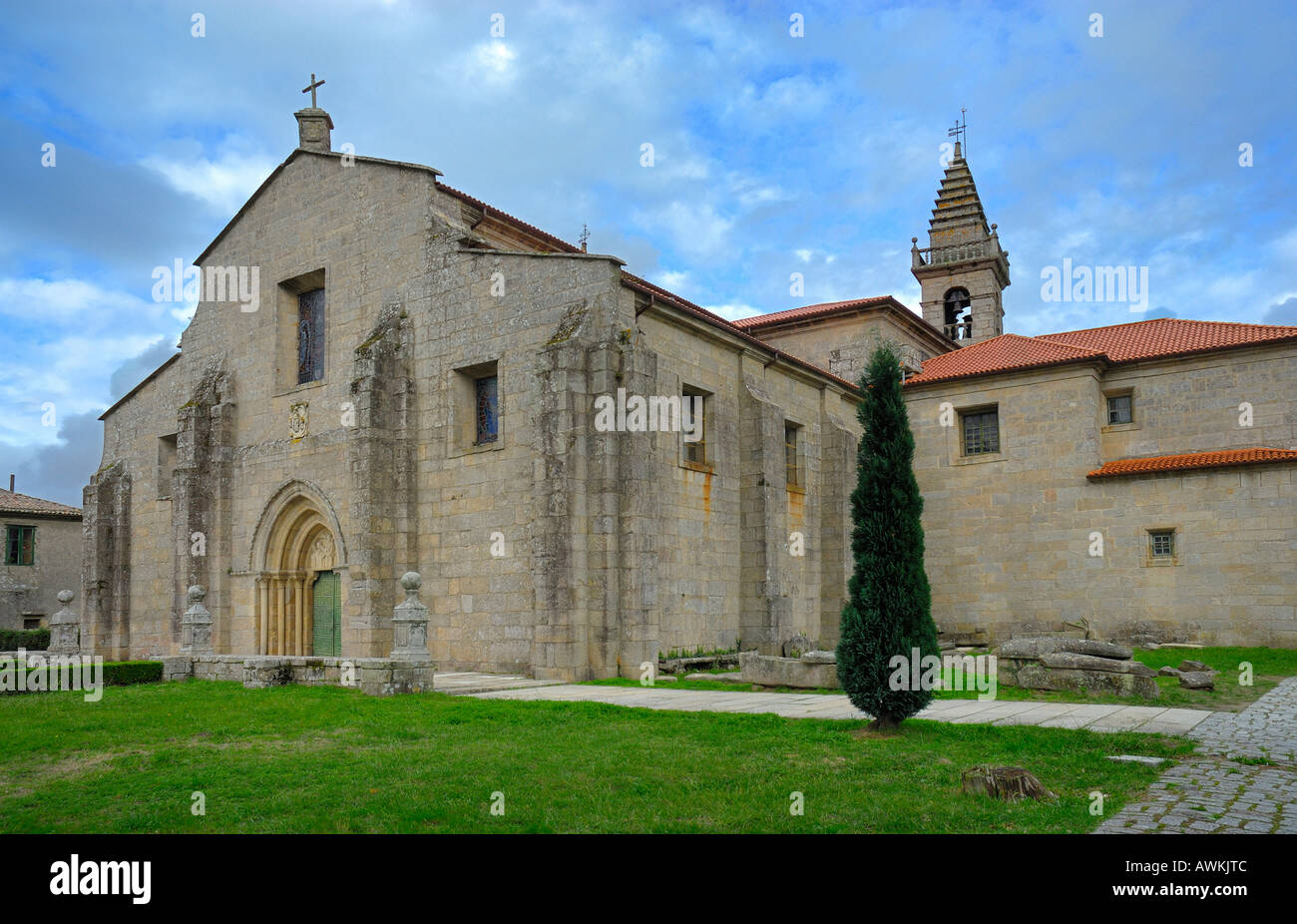 COLLEGIATE CHURCH, IRIA FLAVIA PADRON LA CORUNA PROVINCE GALICIA SPAIN ...