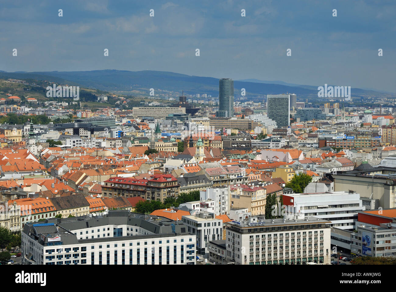 AERIAL VIEW OF BRATISLAVA, SLOVAKIA Stock Photo - Alamy
