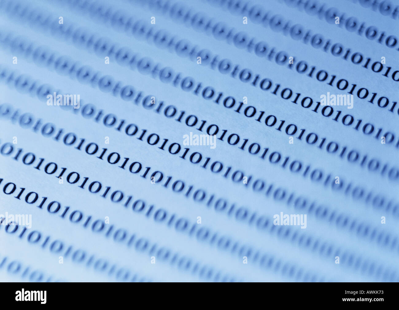 Rows of binary code Stock Photo - Alamy