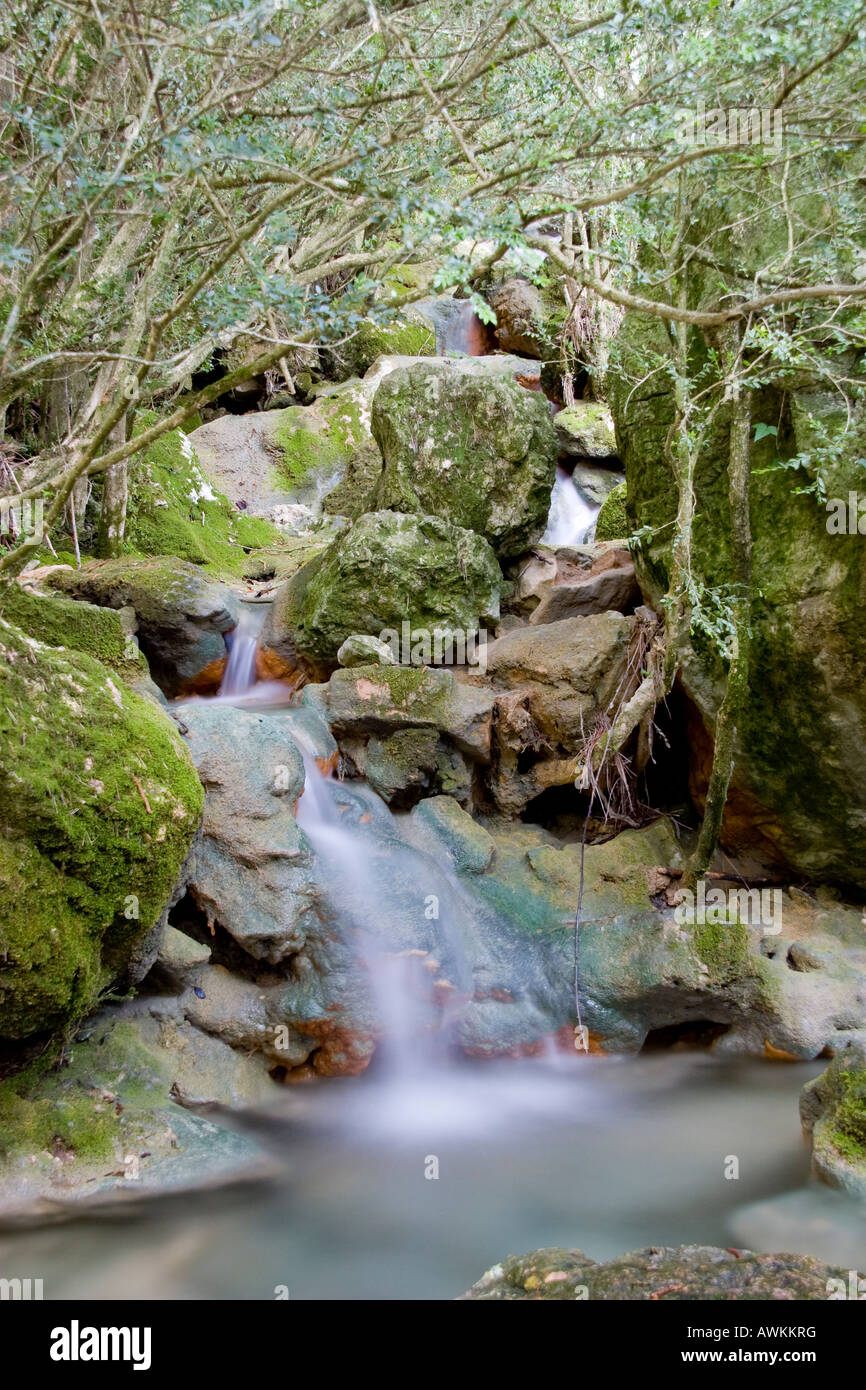 A soft waterfall Stock Photo - Alamy
