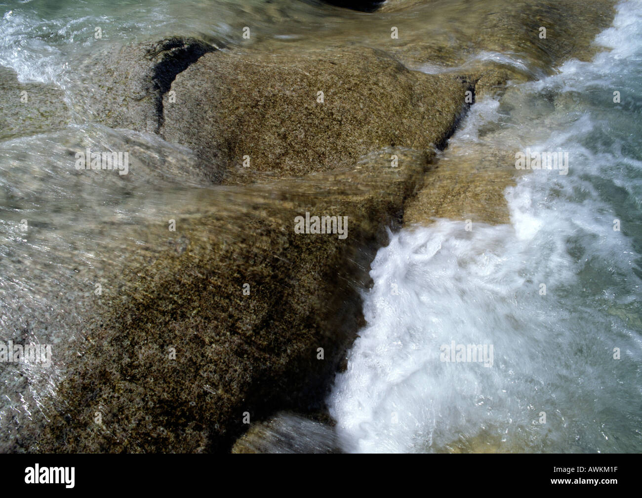 Water running over rocks, close-up Stock Photo - Alamy