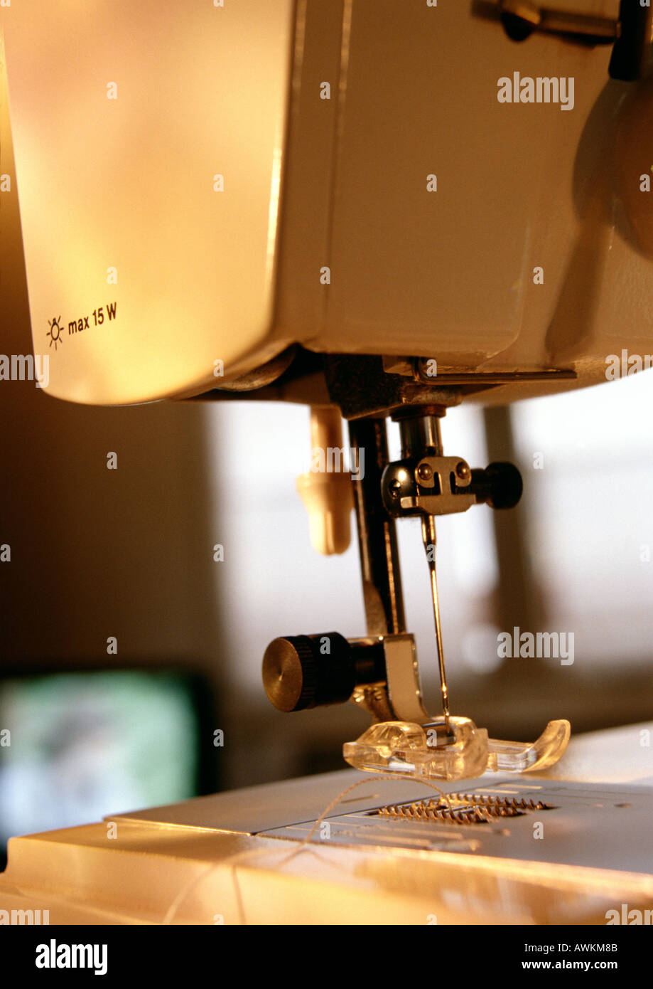 Sewing machine, close-up Stock Photo - Alamy