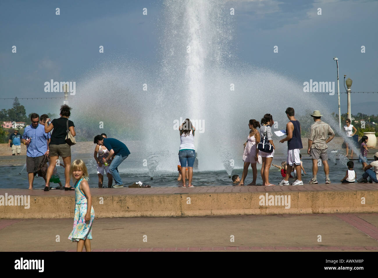 Water fountain Balboa Park, San Diego, California, USA Stock Photo - Alamy