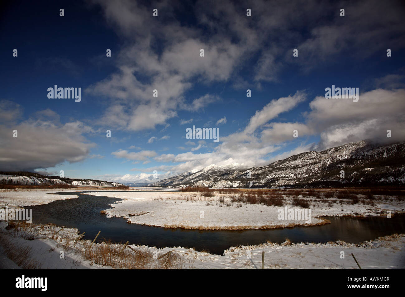 Open water in winter Stock Photo - Alamy