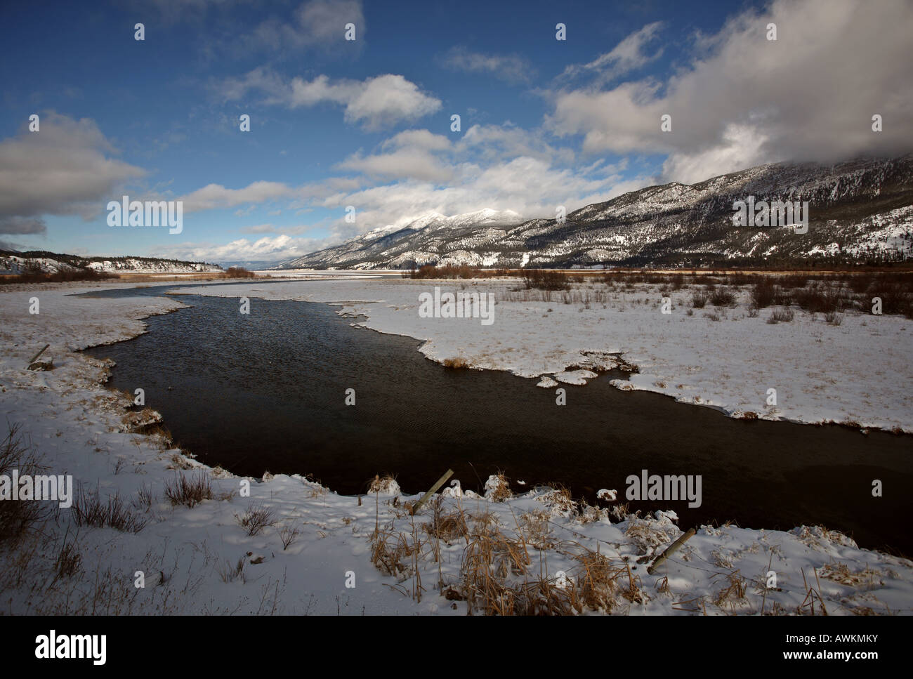 Open water in winter Stock Photo - Alamy