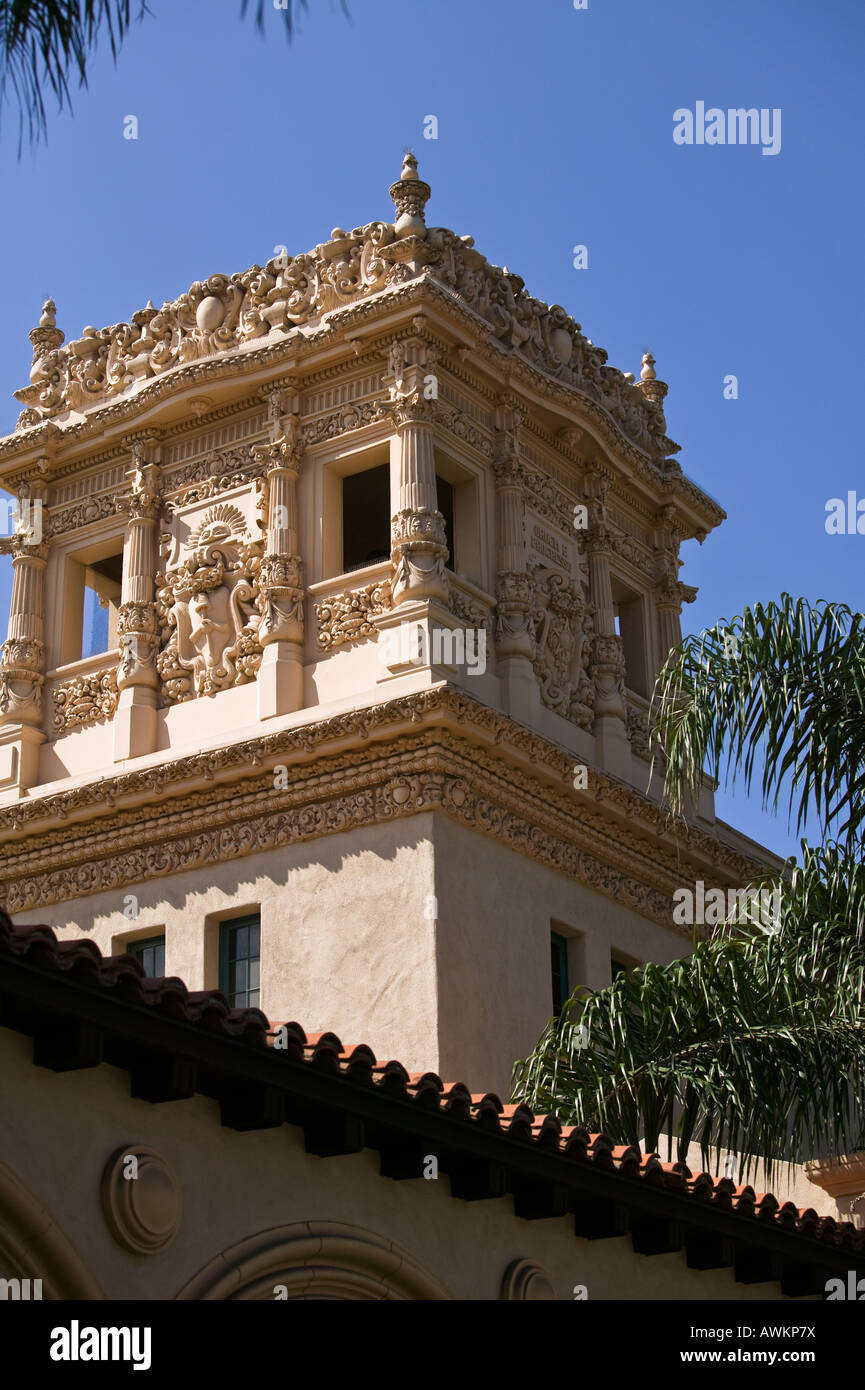 Stone architecture Balboa Park, San Diego, California, USA Stock Photo ...