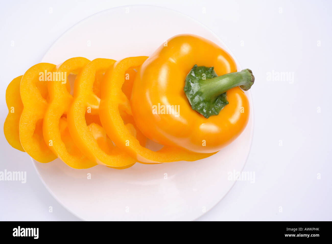 Bell Pepper slice Stock Photo - Alamy