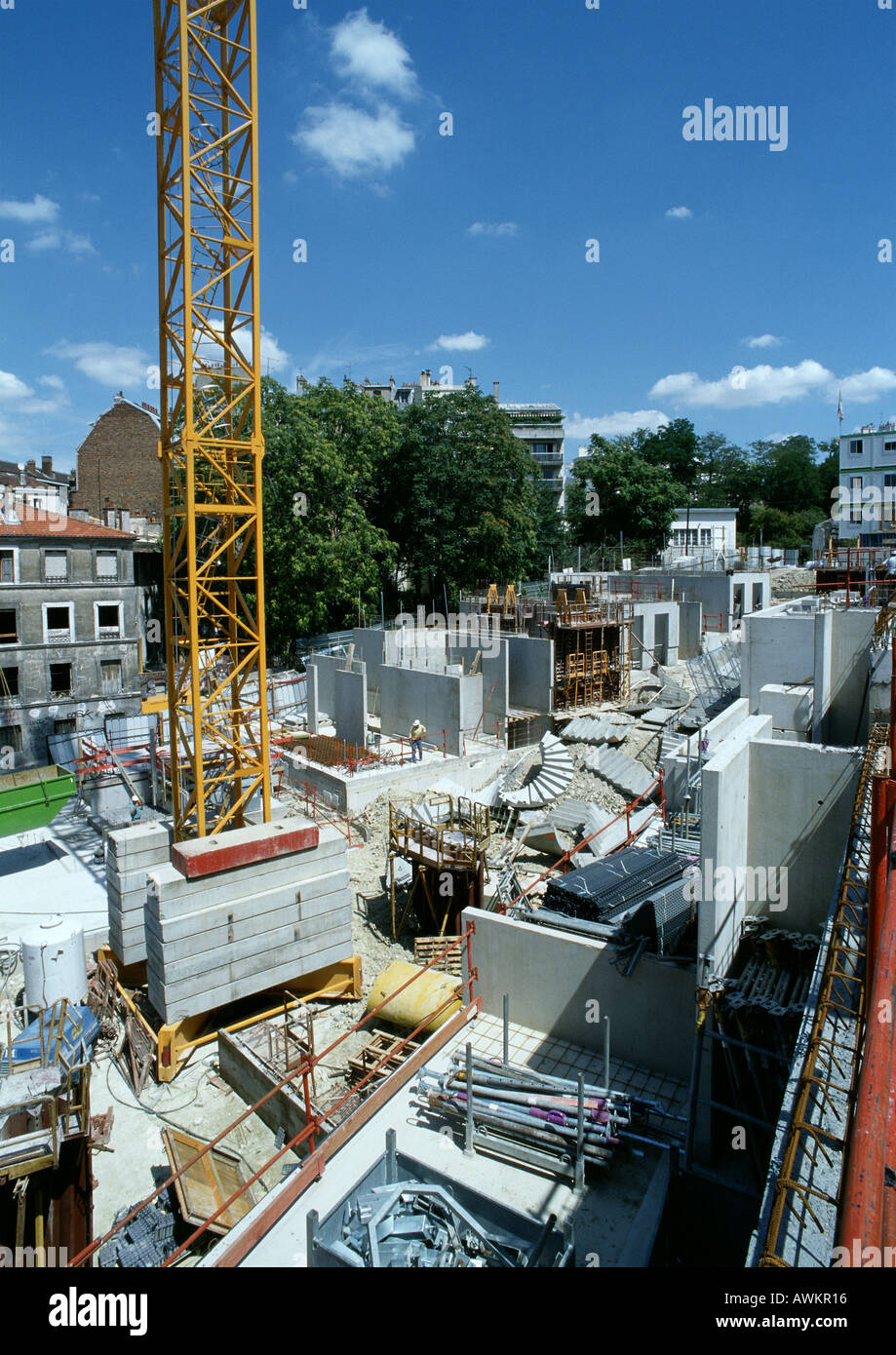 Construction site, high angle view Stock Photo - Alamy