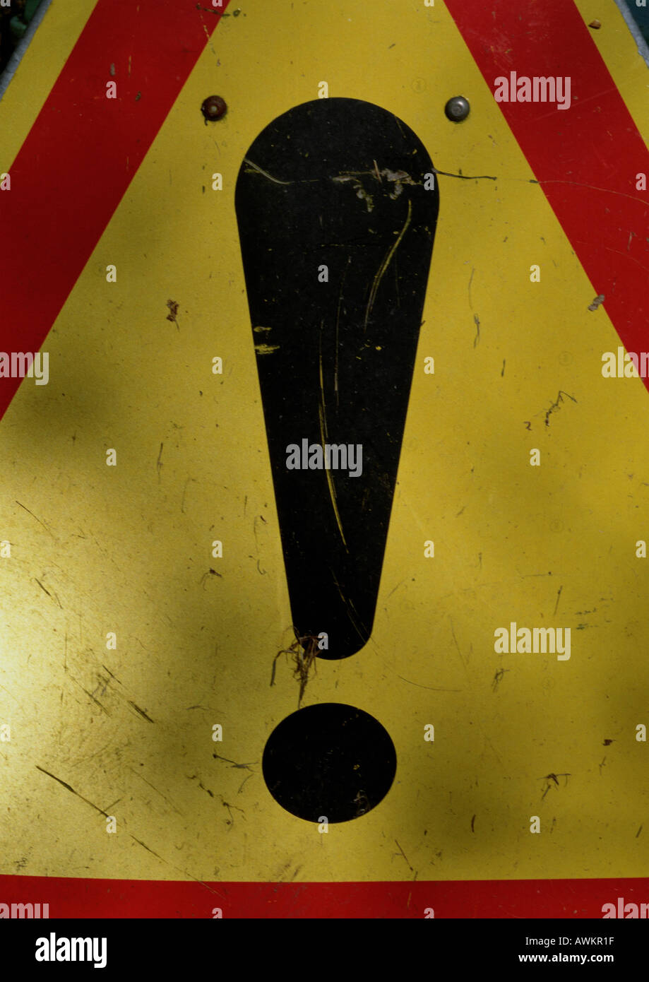 Danger sign, close-up Stock Photo - Alamy