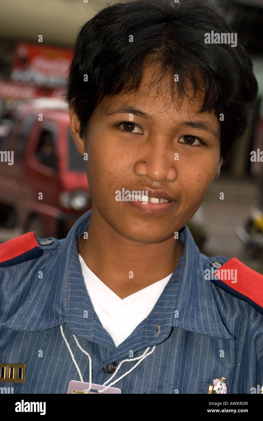 Philippine police woman hi-res stock photography and images - Alamy