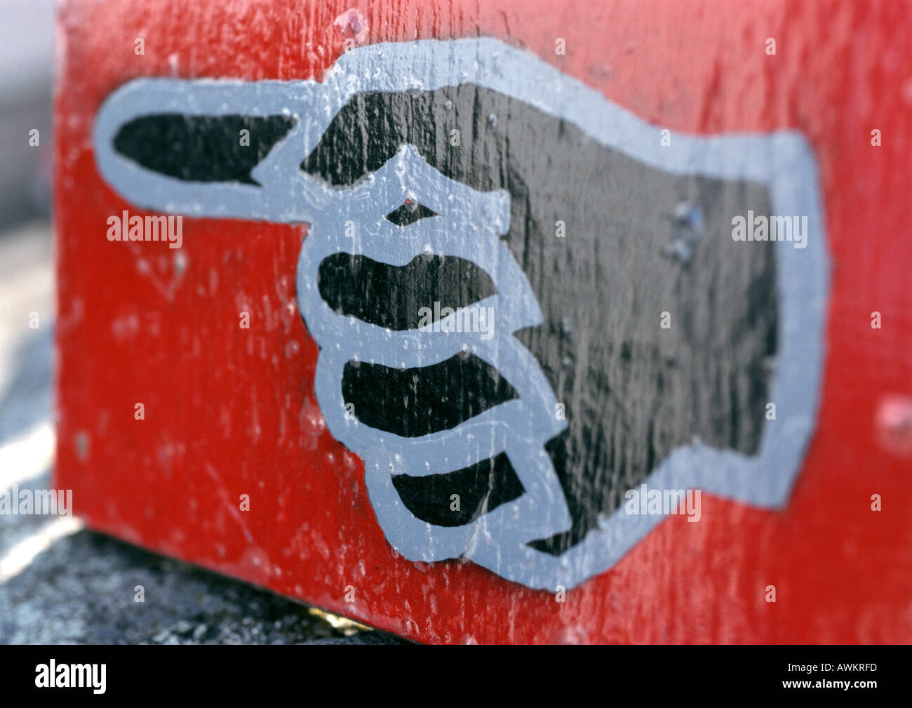 No 1 finger sign hi-res stock photography and images - Alamy