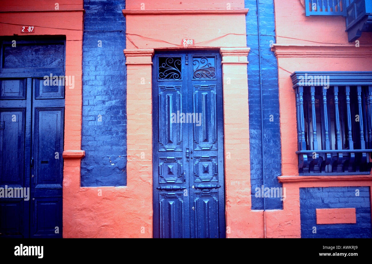 Colonial-style house in Colombia Stock Photo - Alamy