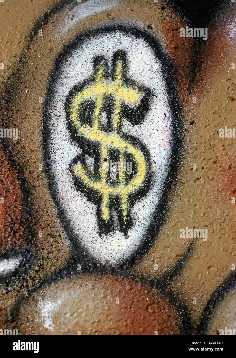 Dollar sign graffiti hi-res stock photography and images - Alamy