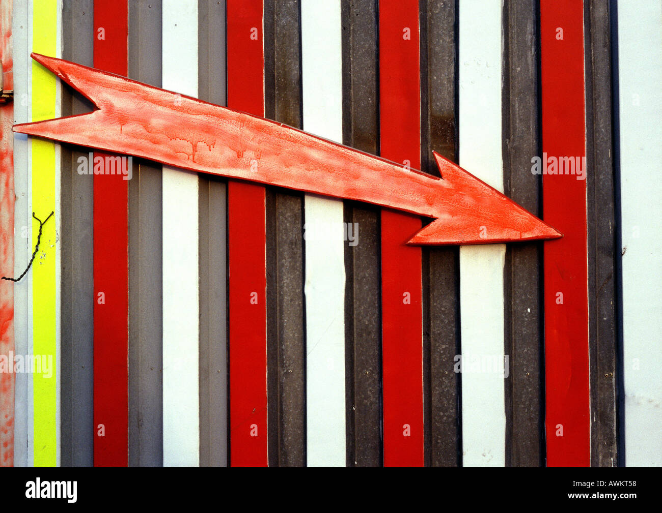 Striped arrow hi-res stock photography and images - Alamy