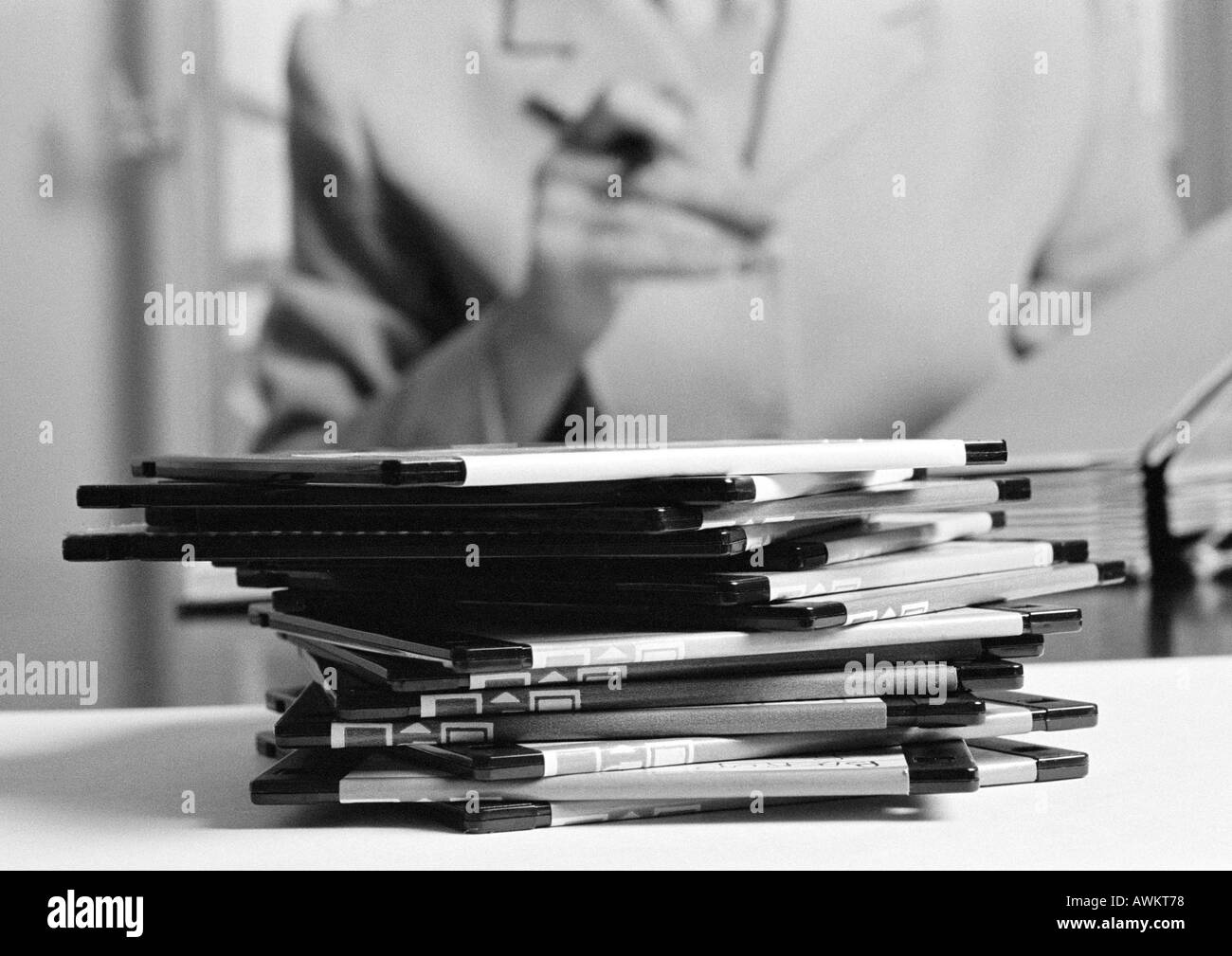 Floppy disk in computer Black and White Stock Photos & Images - Alamy
