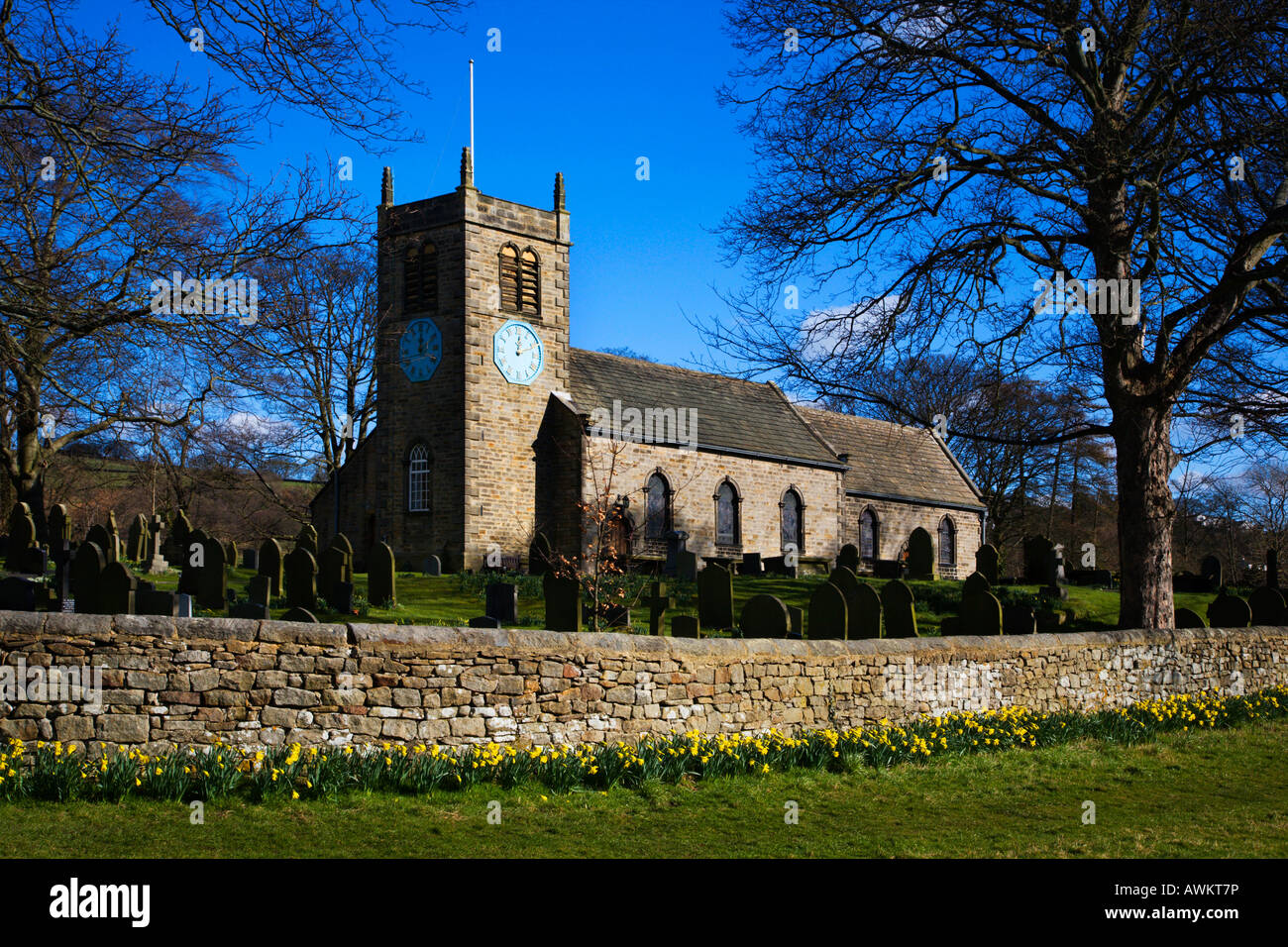 Saint Peters Church Addingham West Yorkshire England Stock Photo - Alamy