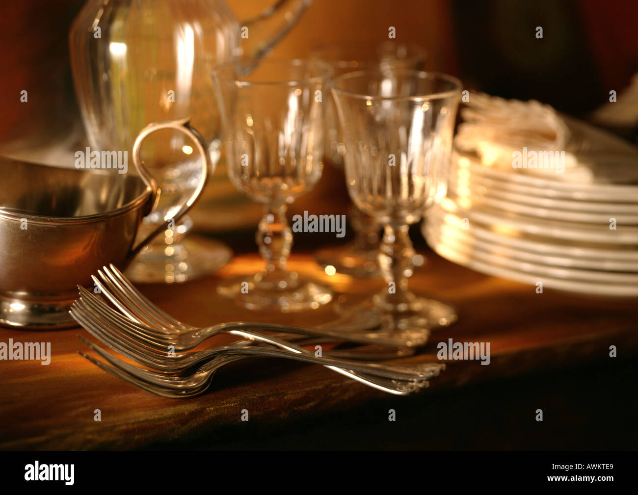 Tables piled up hi-res stock photography and images - Alamy