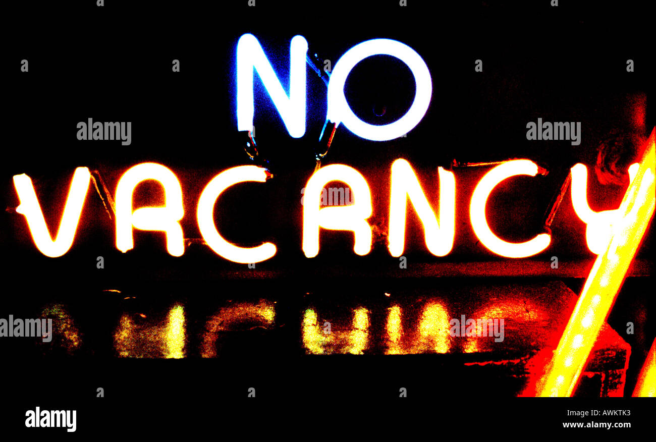 Vacancy sign hi-res stock photography and images - Alamy