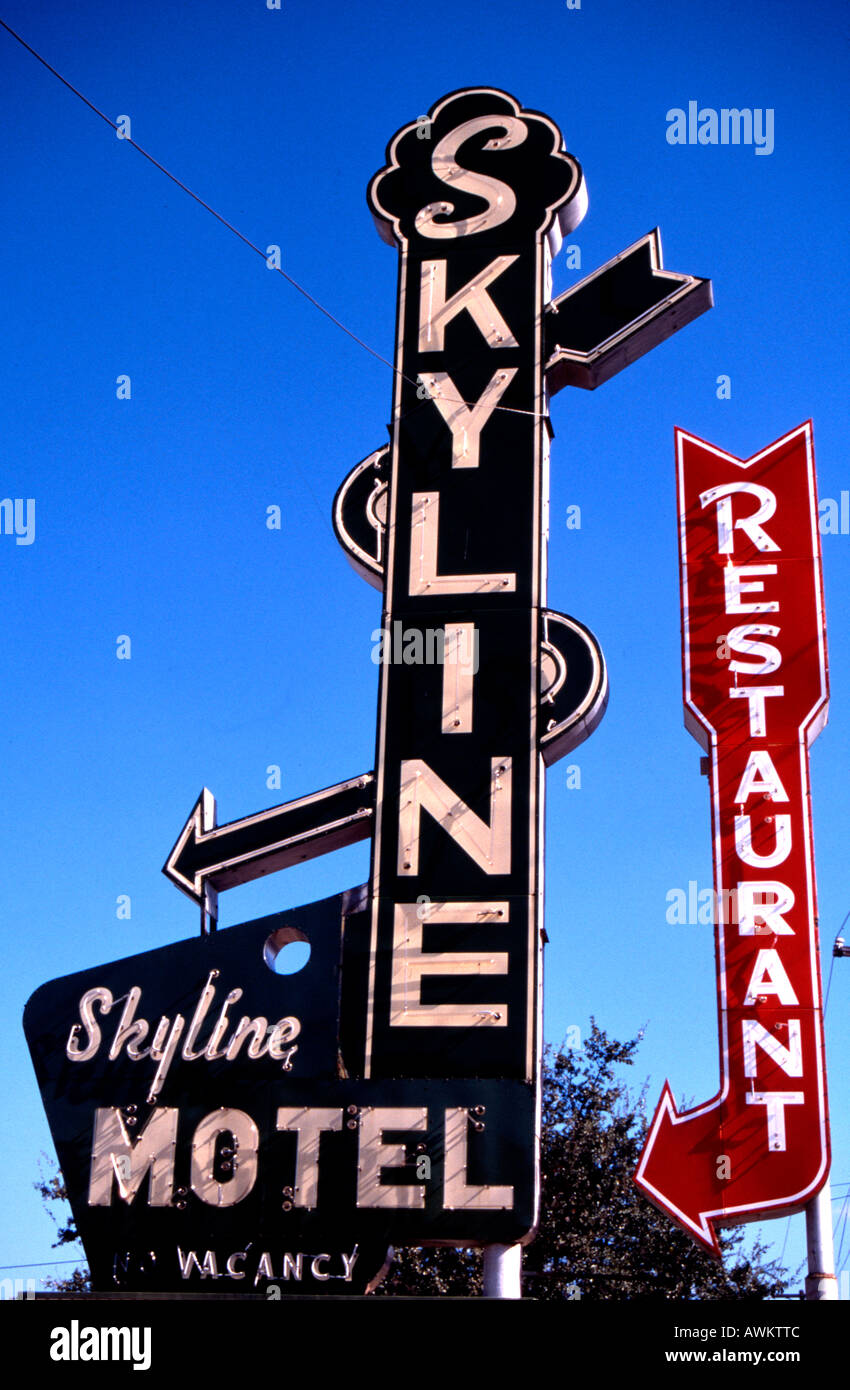 Motel sign in USA Stock Photo - Alamy