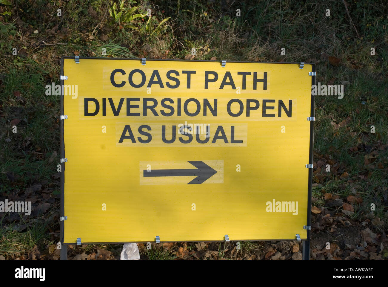 Coastal path diversion hi-res stock photography and images - Alamy