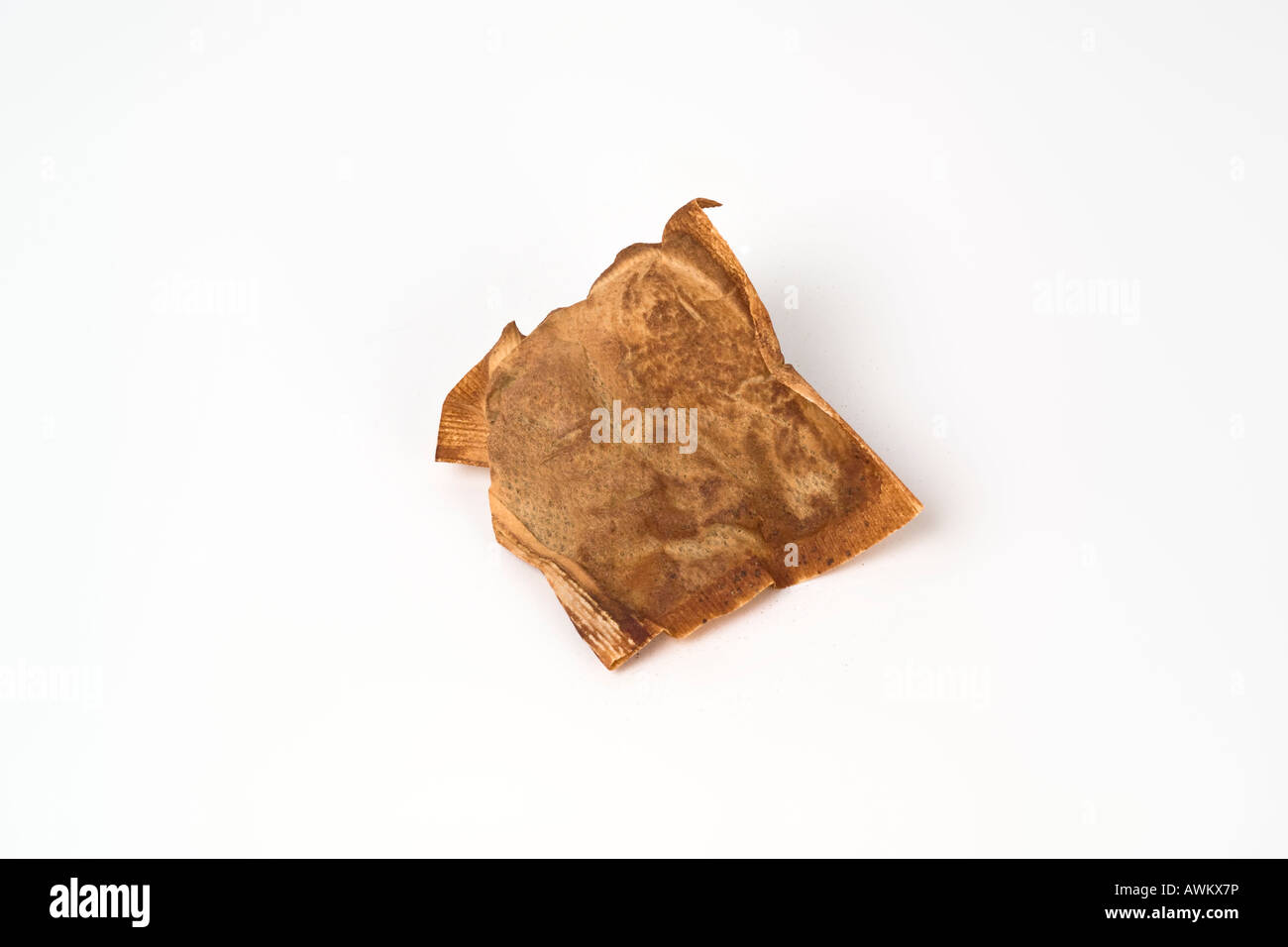 dried used tea bag Stock Photo - Alamy