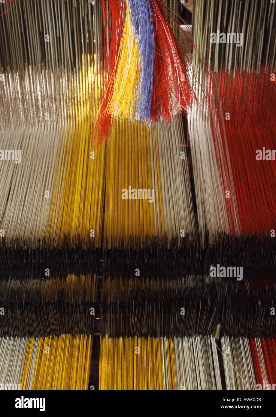 Weaving loom, close-up Stock Photo - Alamy