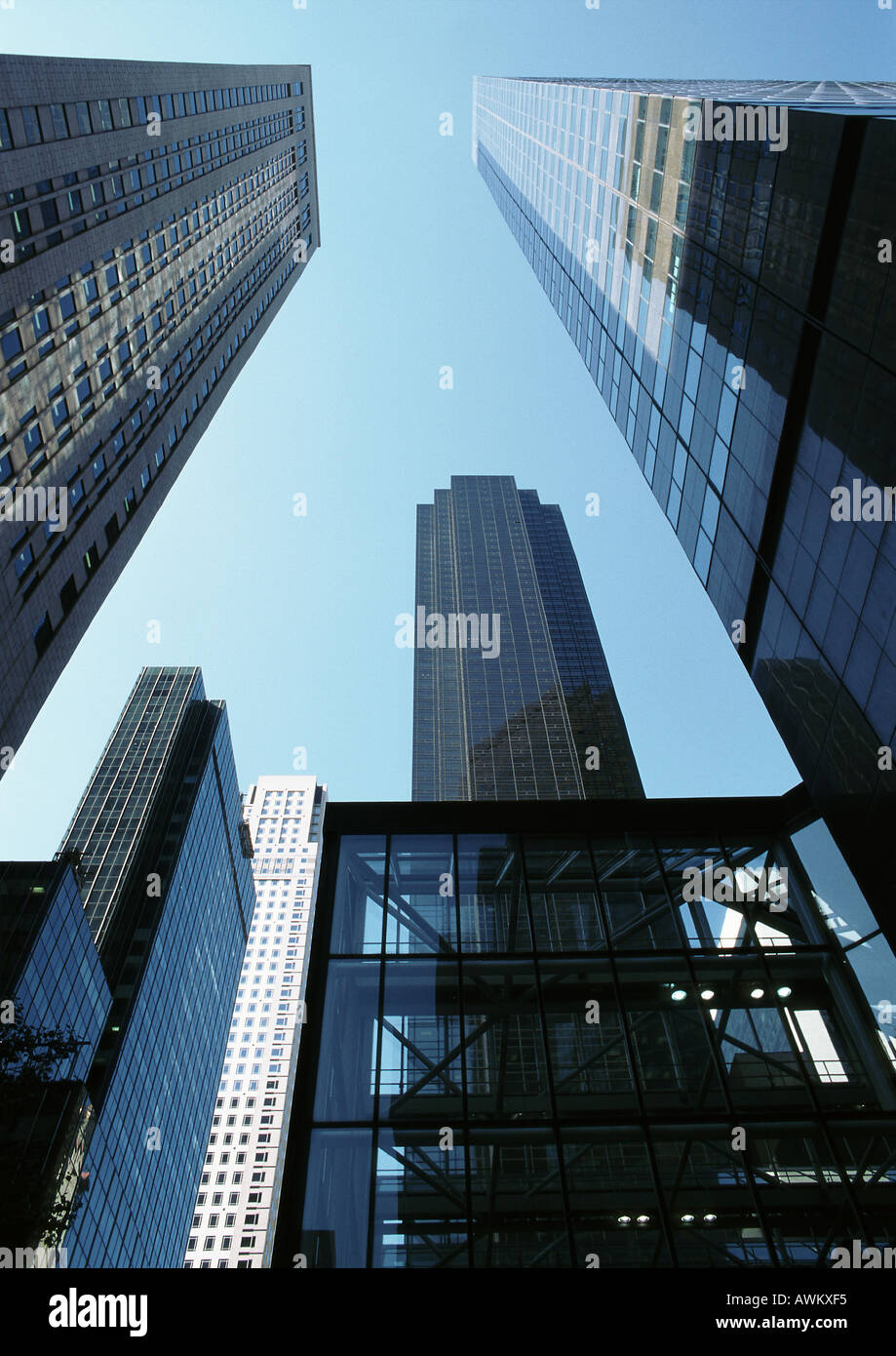 Skyscrapers, low angle view Stock Photo - Alamy