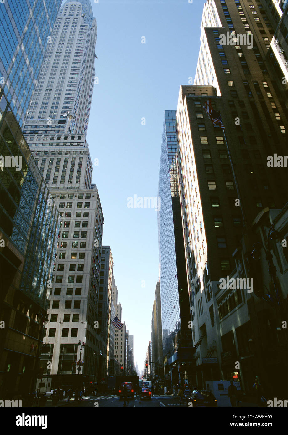 New york high rise building with building shadow hi-res stock ...