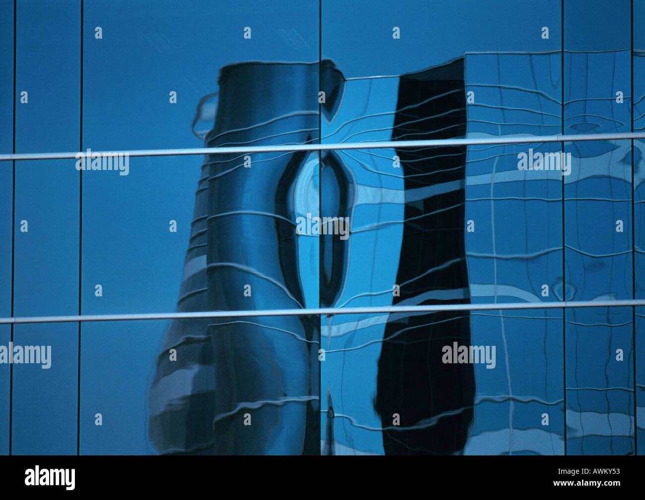 Distortion glass building reflection hi-res stock photography and ...
