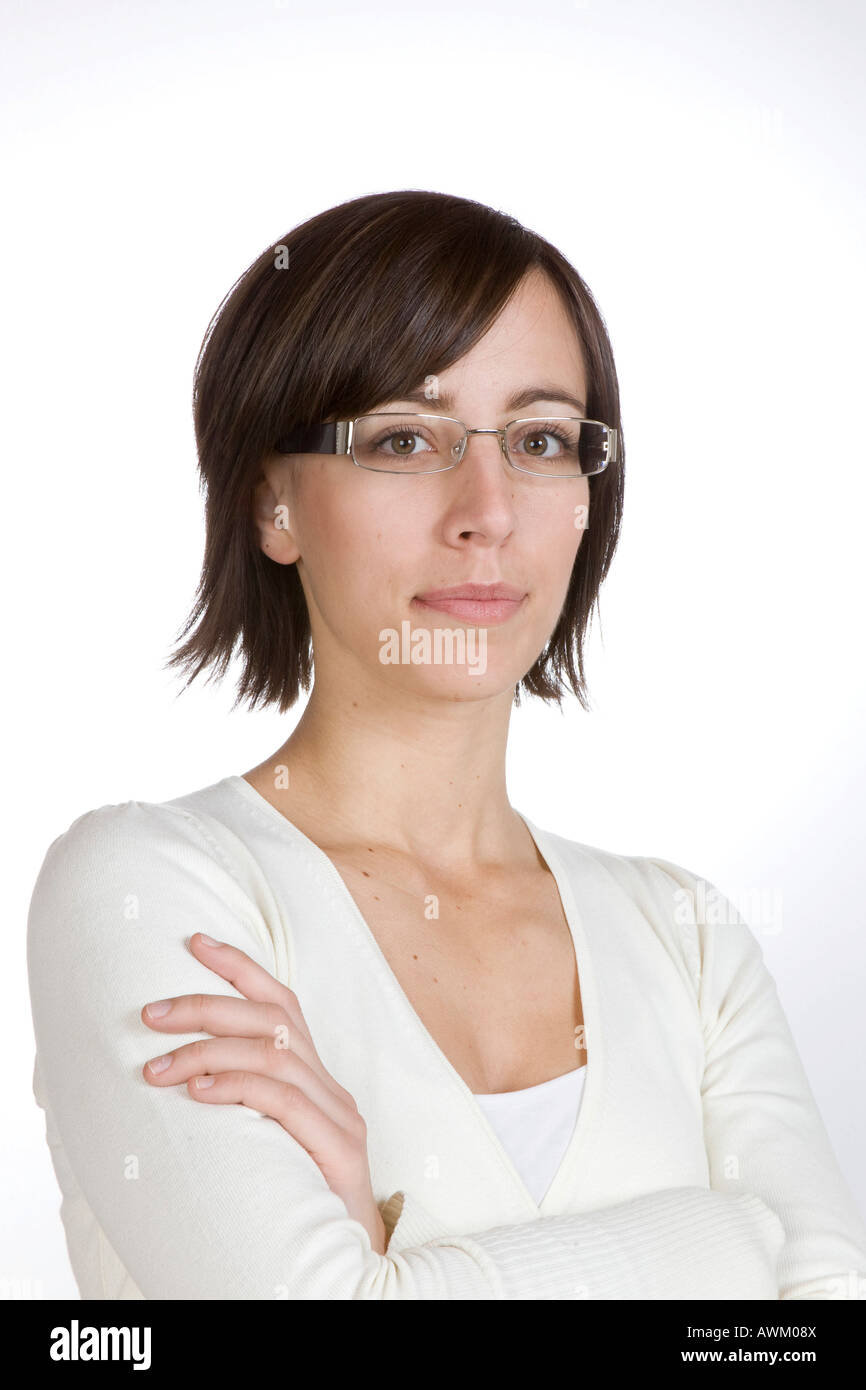 Young woman wearing glasses Stock Photo - Alamy Young woman wearing glasses Stock Photo - Alamy