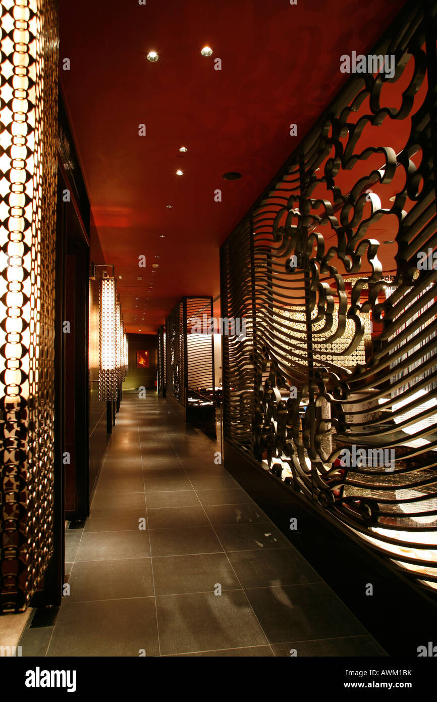 chinese restaurant, eight restaurant at the Grand Lisboa, Macau Stock ...